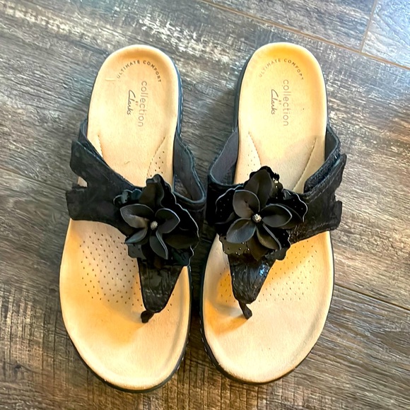 Clarks | Shoes | Clarks Collection Adjustable Sandal With Arch Support ...